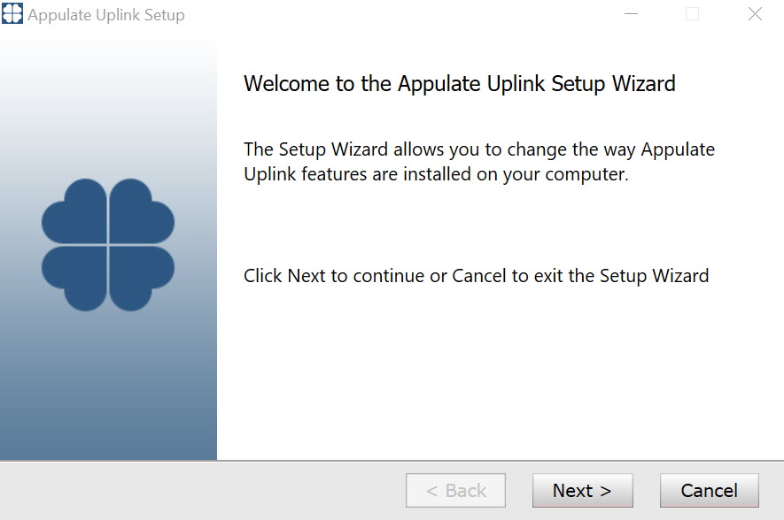 Uplink installation for Windows